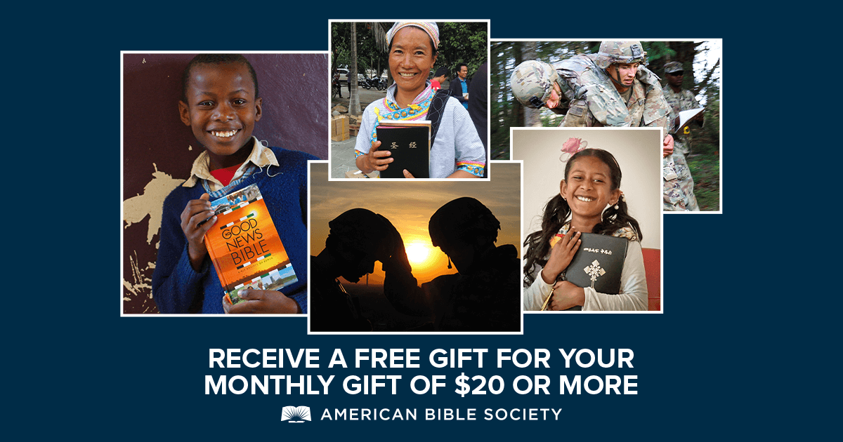 Send Bibles – Give Monthly | American Bible Society