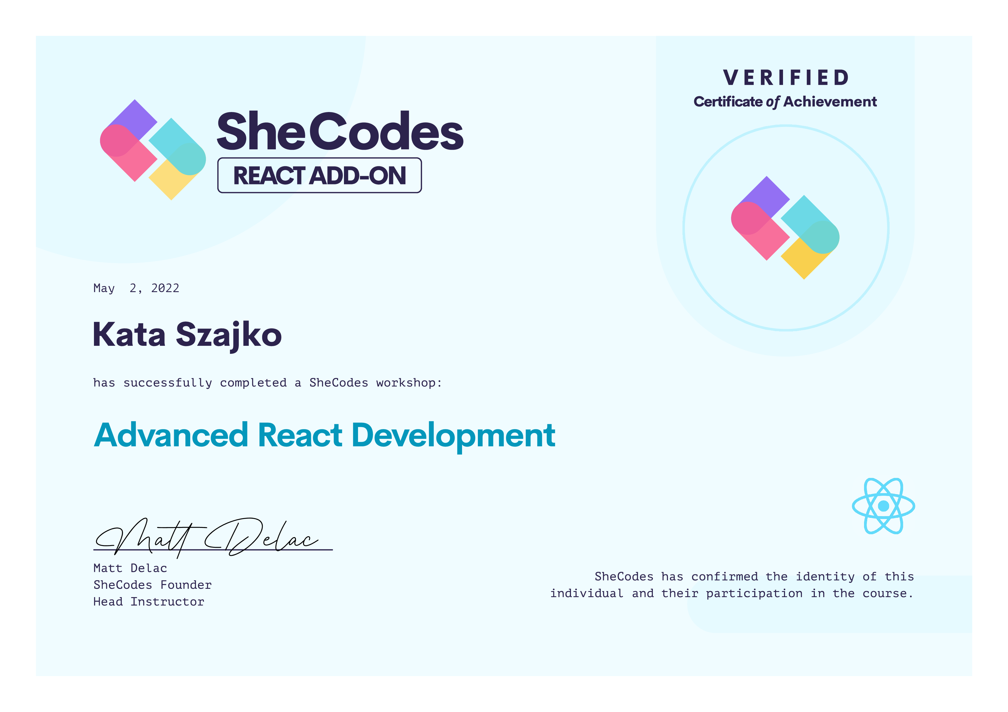 Kata Szajko SheCodes Profile | SheCodes