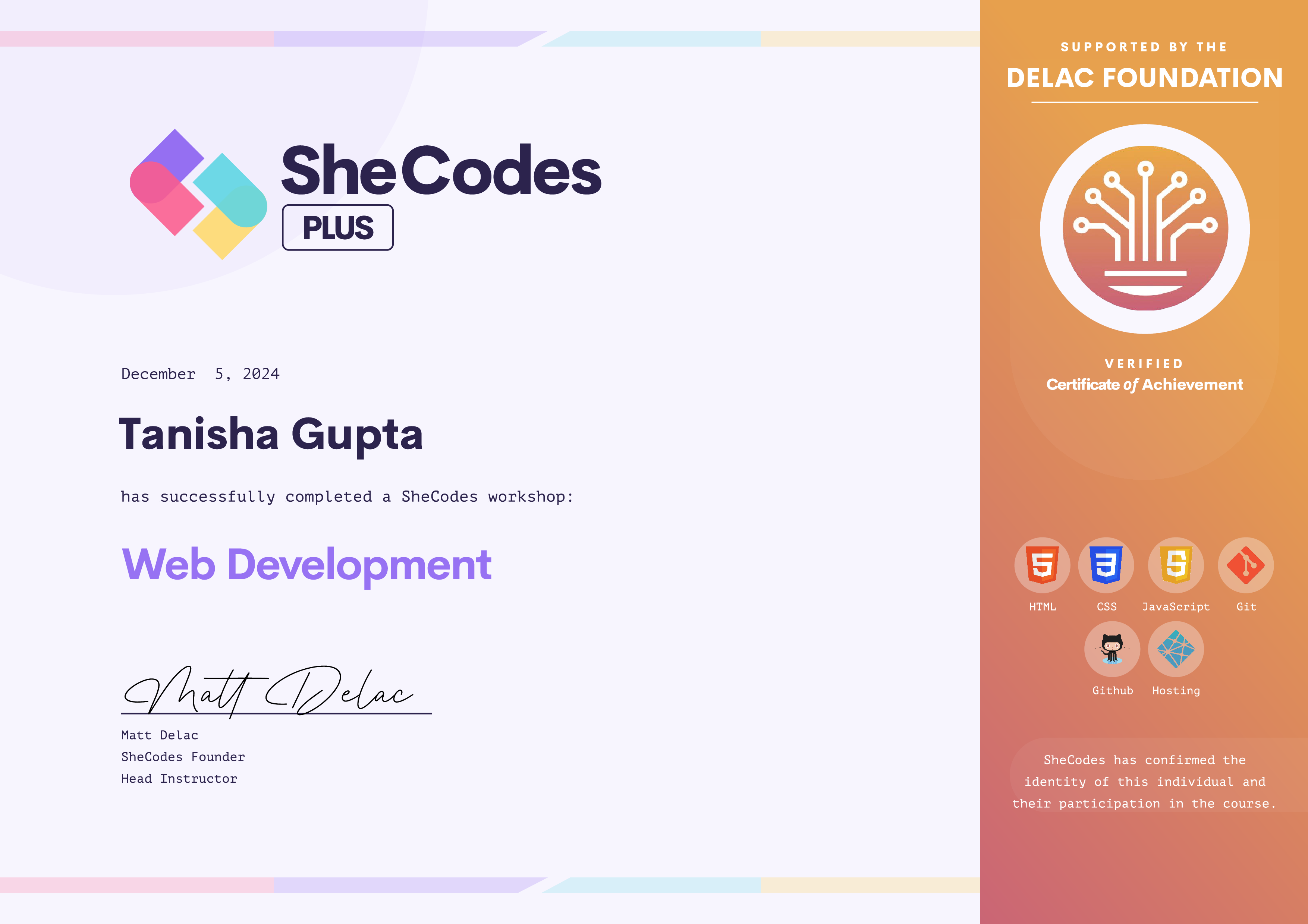 Tanisha Gupta SheCodes Profile | SheCodes