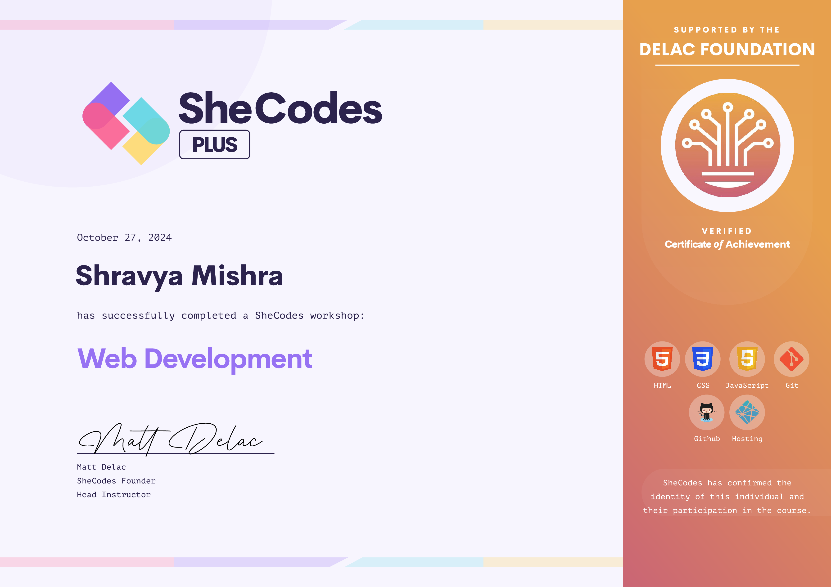 Shravya Mishra SheCodes Profile | SheCodes