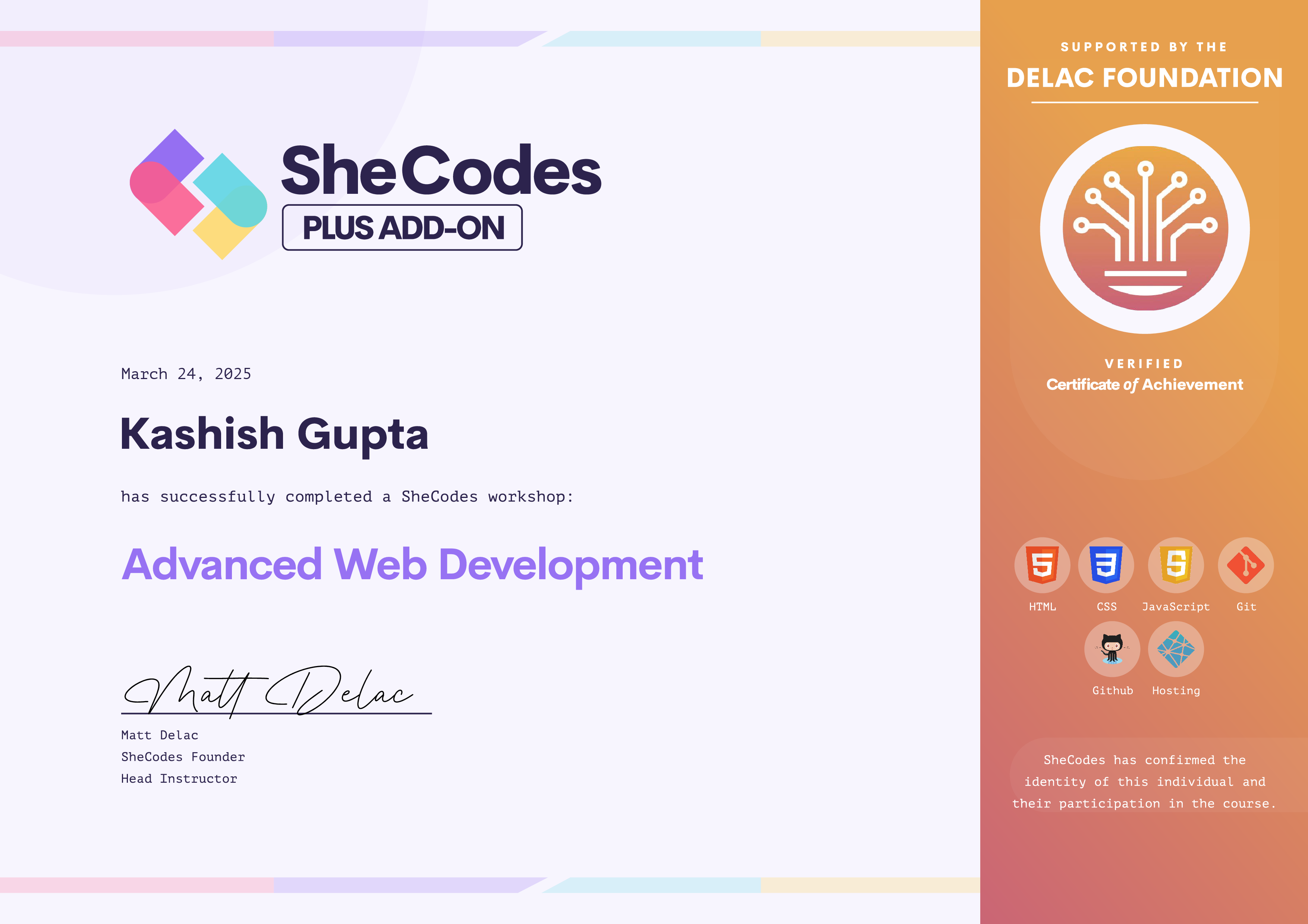 Kashish Gupta SheCodes Profile | SheCodes