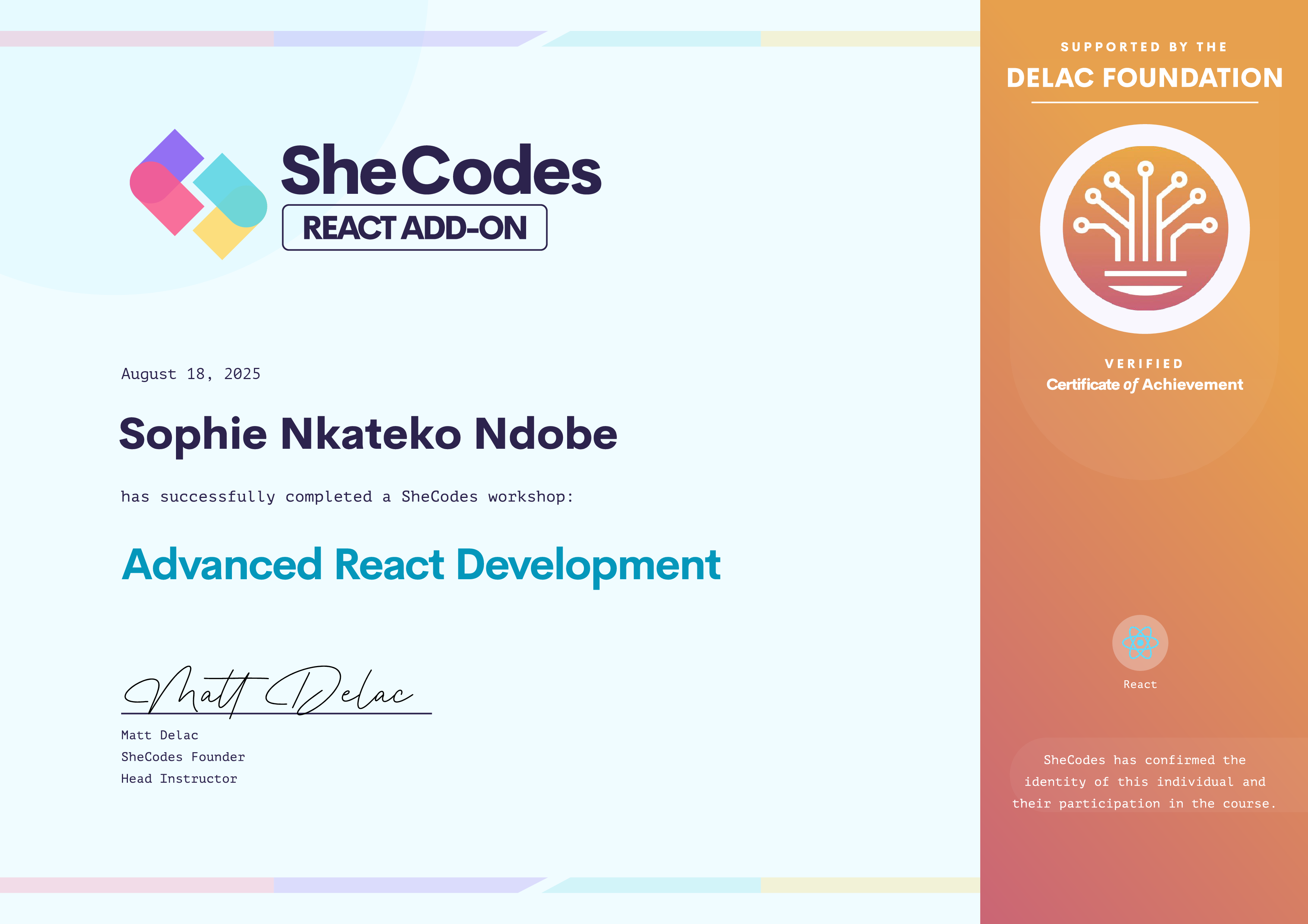 Sophie Nkateko Ndobe SheCodes Profile | SheCodes