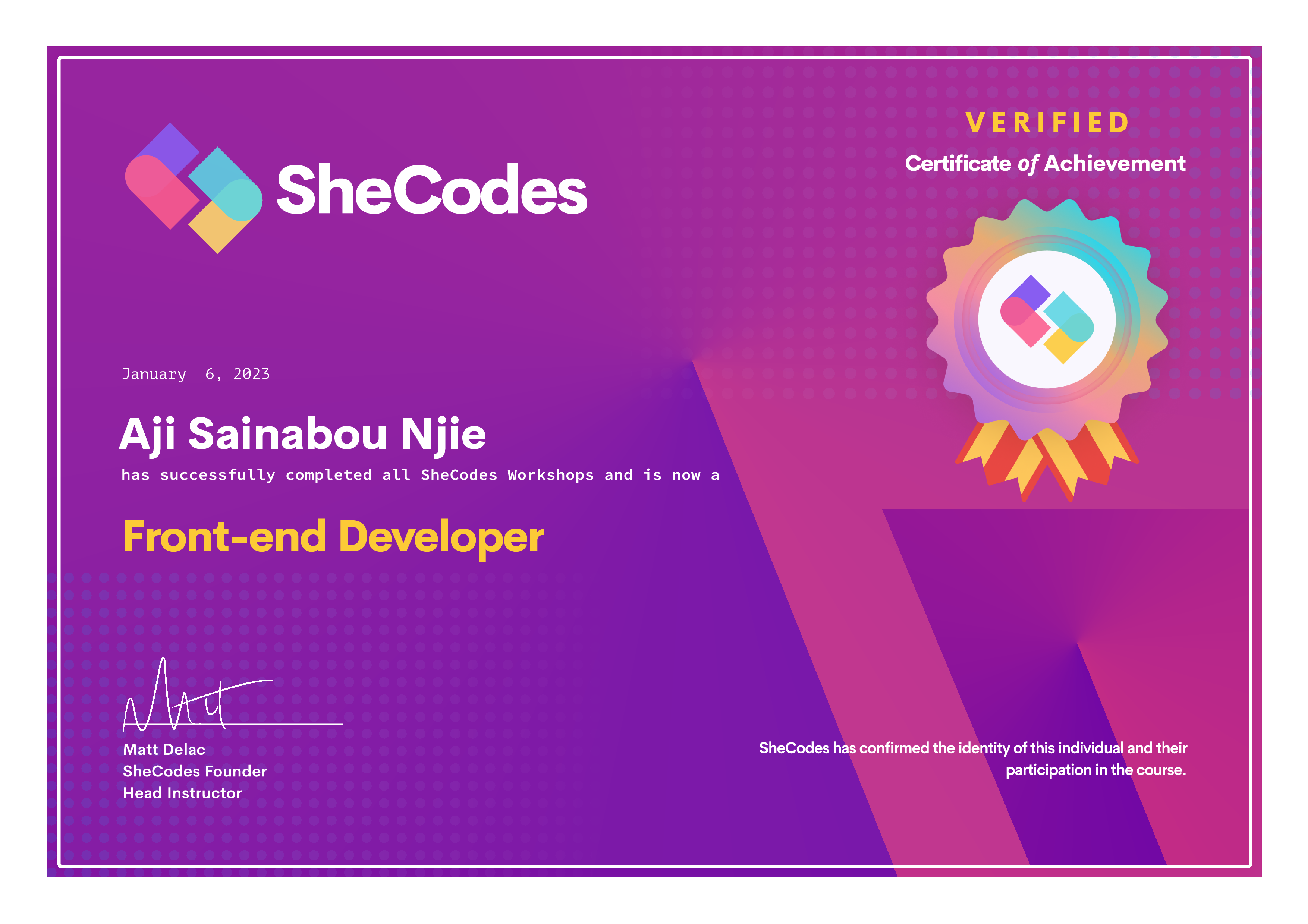 Aji Sainabou Njie SheCodes Aji Sainabou Njie SheCodes