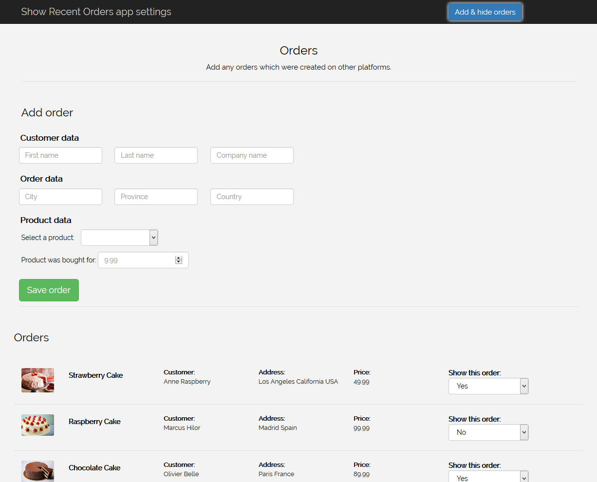 Show Recent Orders | Recent Sales Pop up – Ecommerce Plugins for Online ...