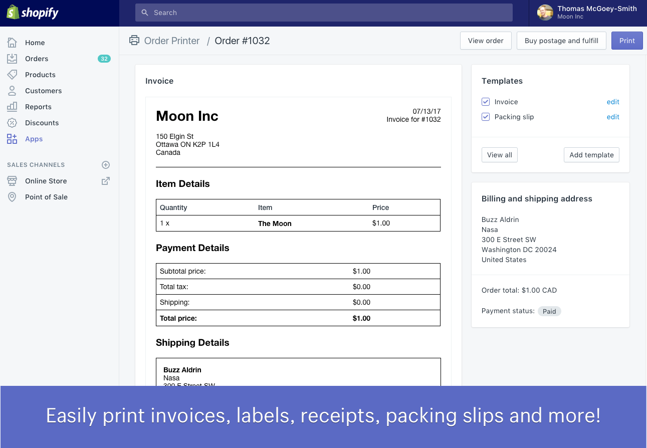 Order Printer