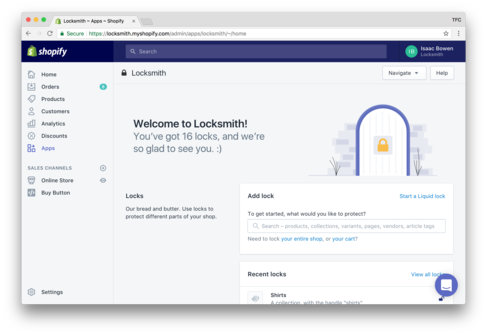 Locksmith – Ecommerce Plugins for Online Stores – Shopify App Store