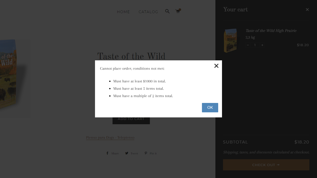 Order Limits (MinMaxify) – Ecommerce Plugins for Online Stores – Shopify App Store