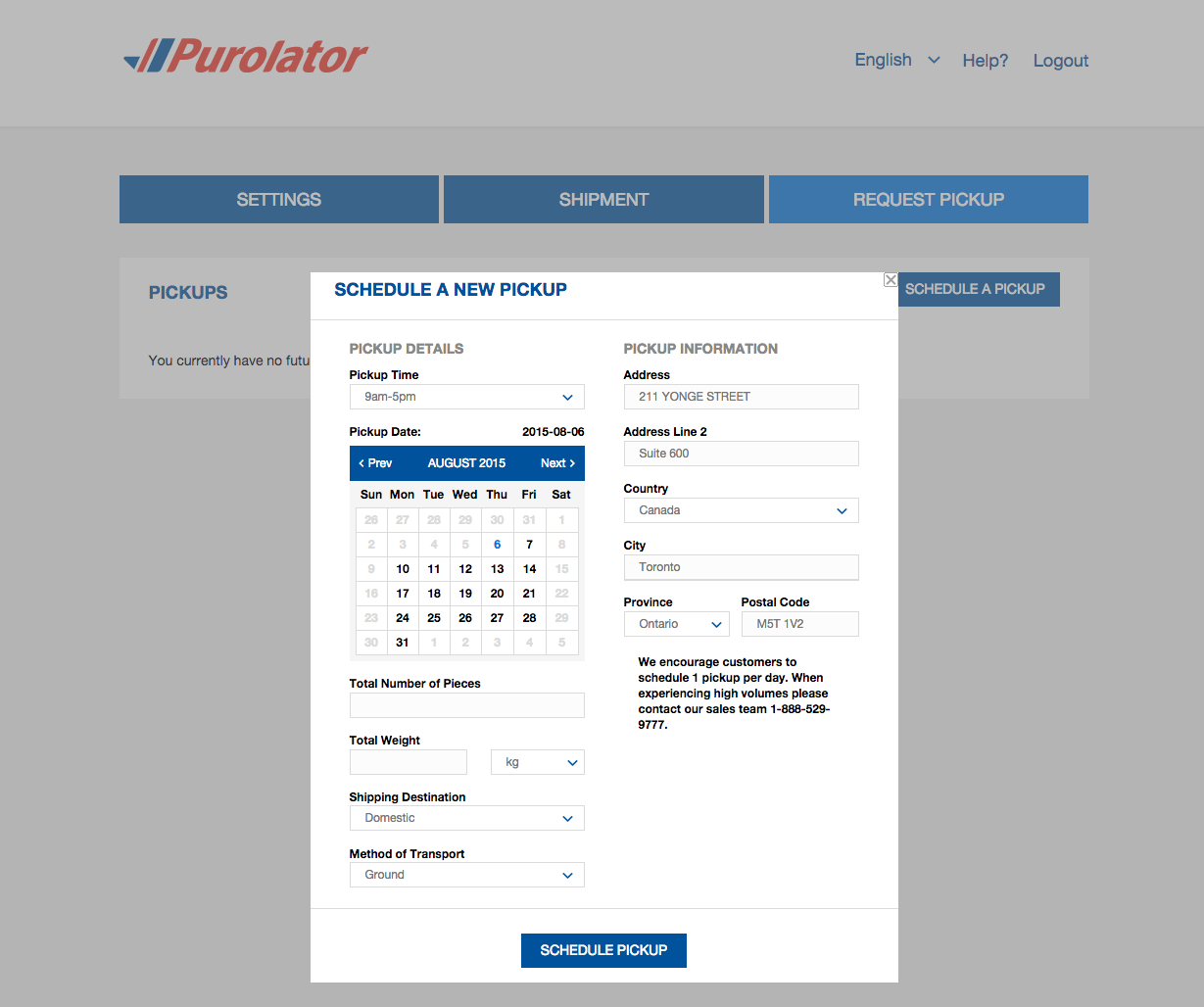 Purolator Shipping Dashboard – Ecommerce Plugins for Online Stores ...