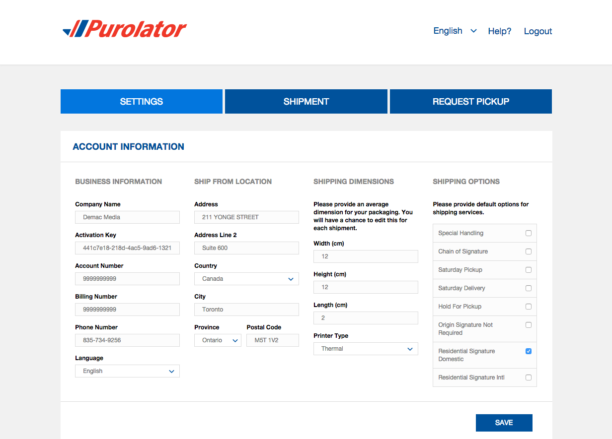 Purolator Shipping Dashboard – Ecommerce Plugins for Online Stores ...