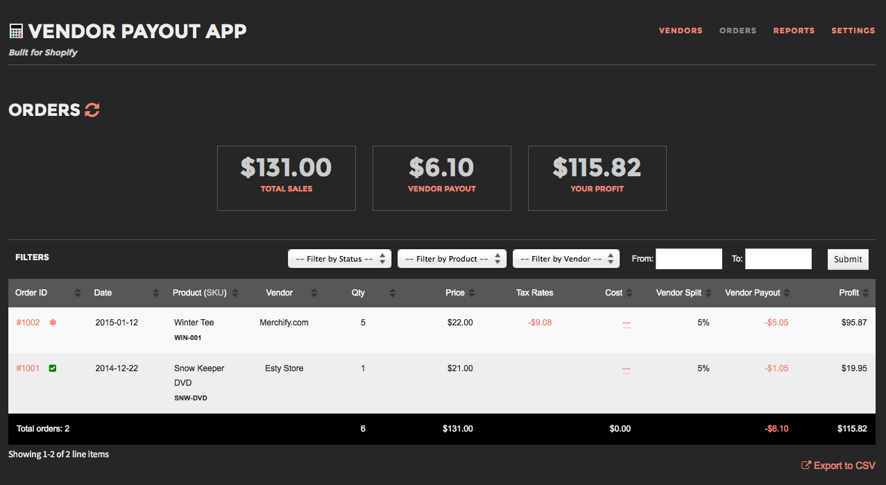 Vendor Payout – Ecommerce Plugins for Online Stores – Shopify App Store