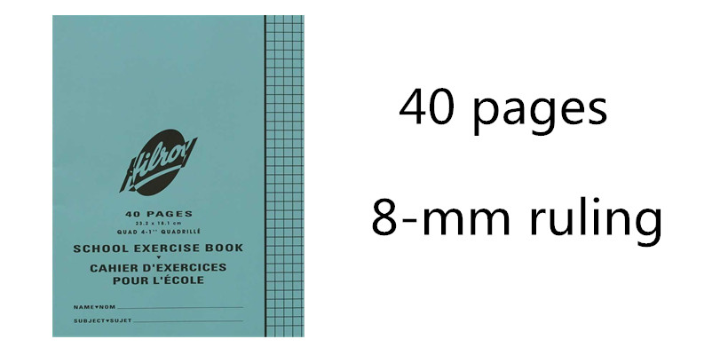 Hilroy 40 Pages Quadruled Blue Cover Exercise Notebook (11994) at ...
