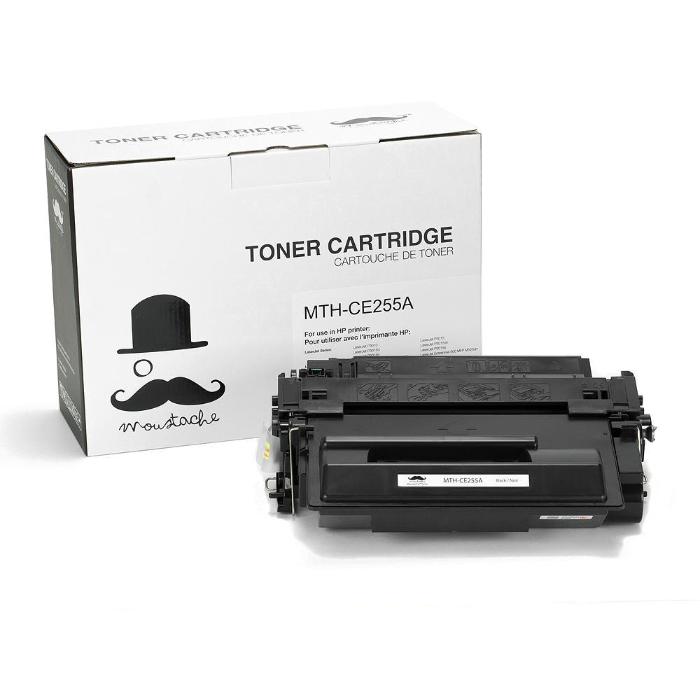 HP 55A CE255A New Compatible Black Toner Cartridge - Moustache® at ...