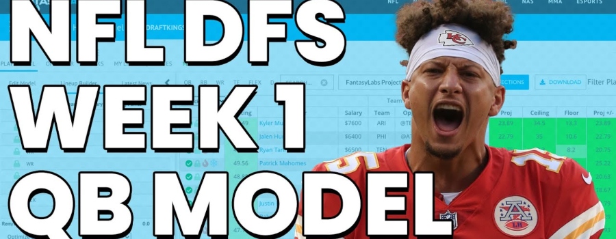 NFL DFS Quarterback Model for Week 1 | FantasyLabs