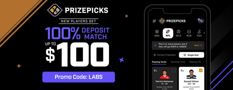 PrizePicks Referral Code LABS Delivers $100 Sign-up Bonus