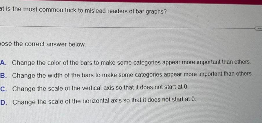 [Solved] at is the most common trick to mislead re | SolutionInn