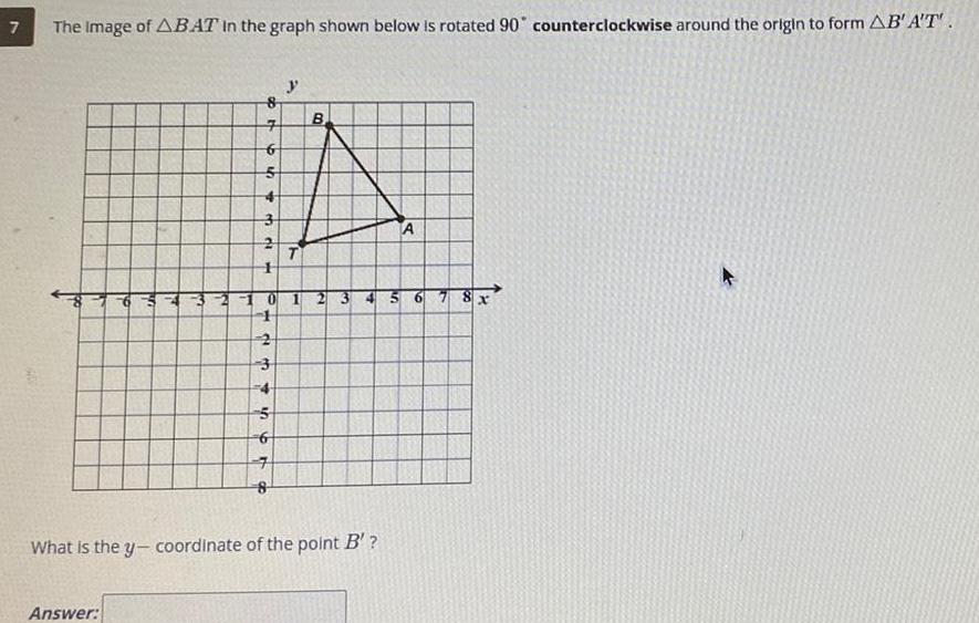 [Solved] 7 The Image of ABAT In the graph shown be | SolutionInn