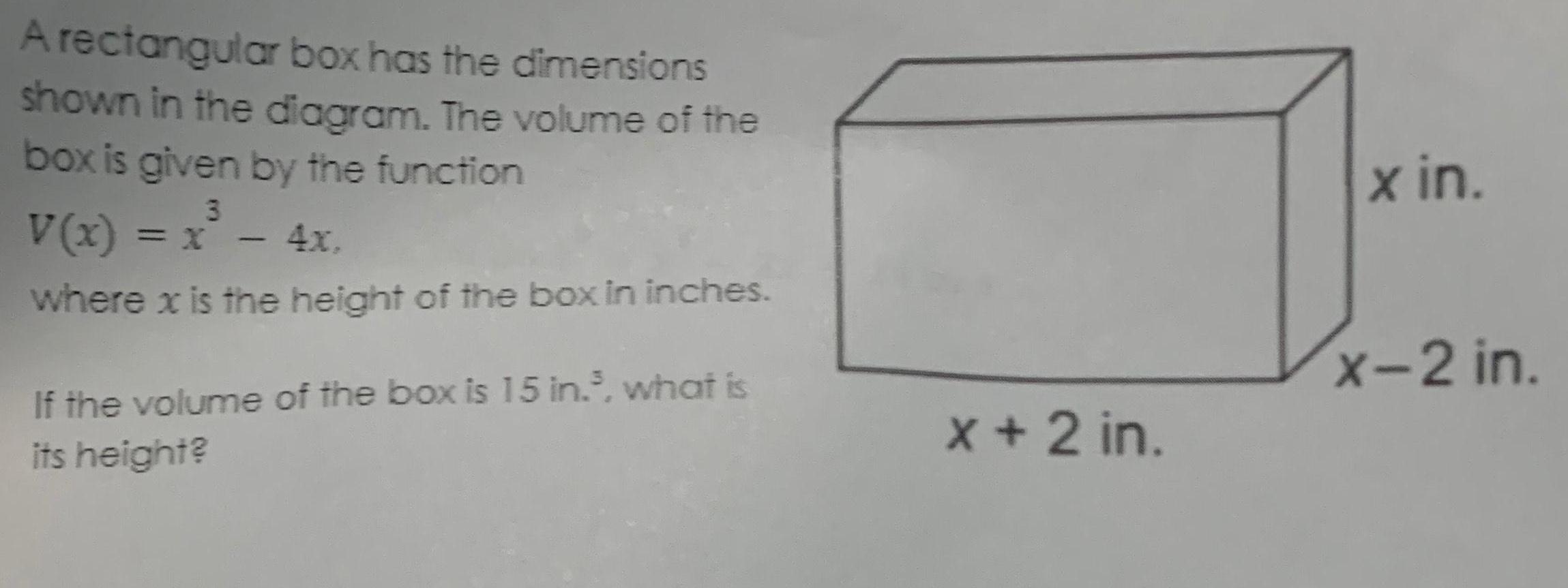 [SOLVED] A rectangular box has the dimensions shown in the diagram The | SolutionInn