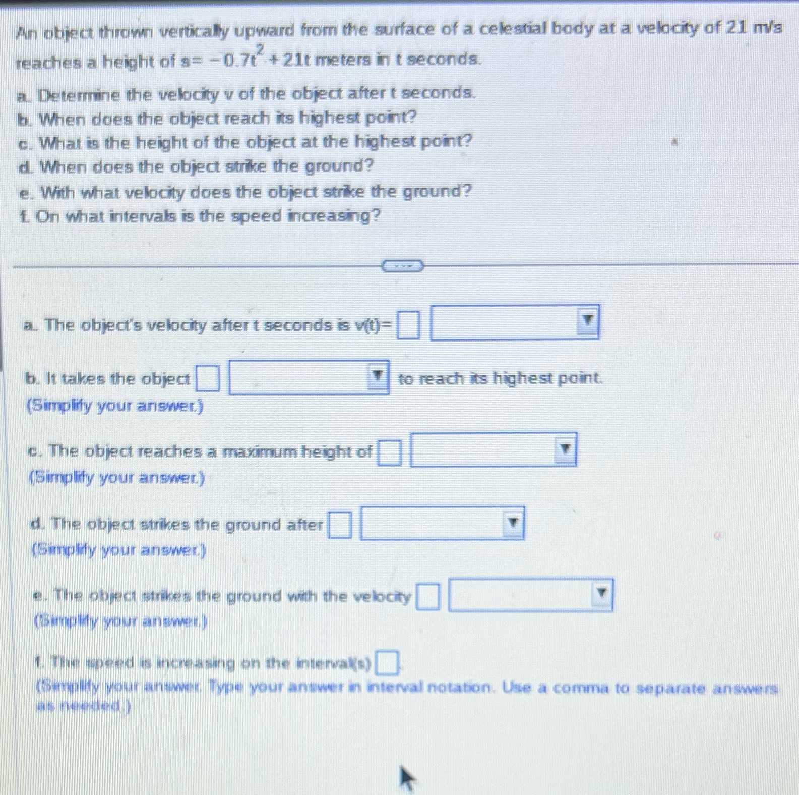 [solved] An Object Thrown Vertically Upward From T Solutioninn