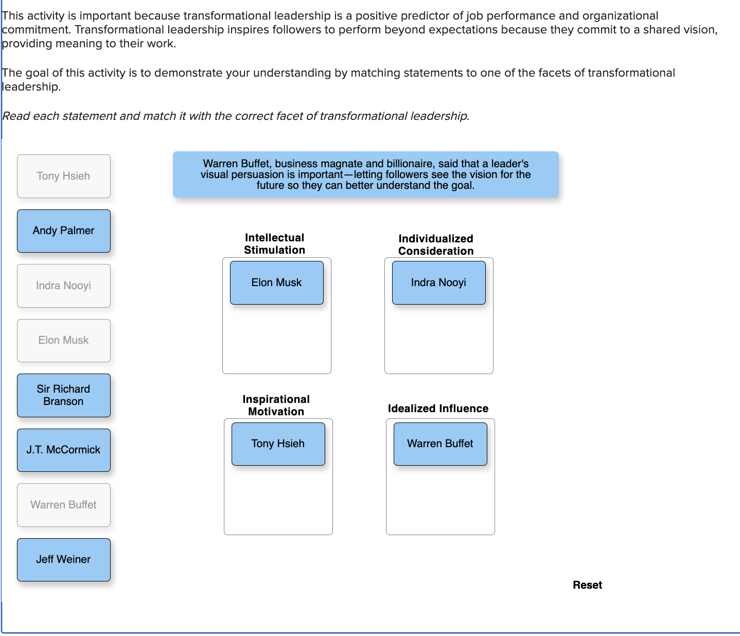 [SOLVED] his activity is important because transformational leadership ...