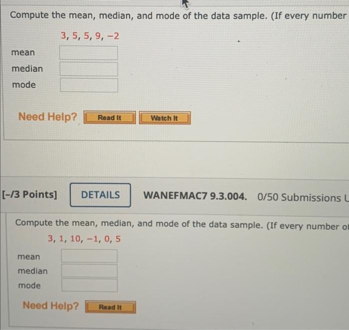 [Solved] please help! Compute the mean, median, an | SolutionInn