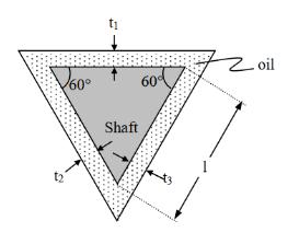 [Solved] A triangular shaft is pulled in a triangu | SolutionInn