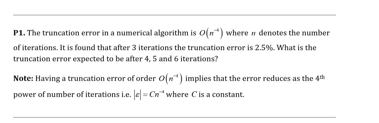 [Solved] what is the expected truncation to be aft | SolutionInn