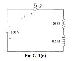 [Solved] The latching current of a thyristor circu | SolutionInn