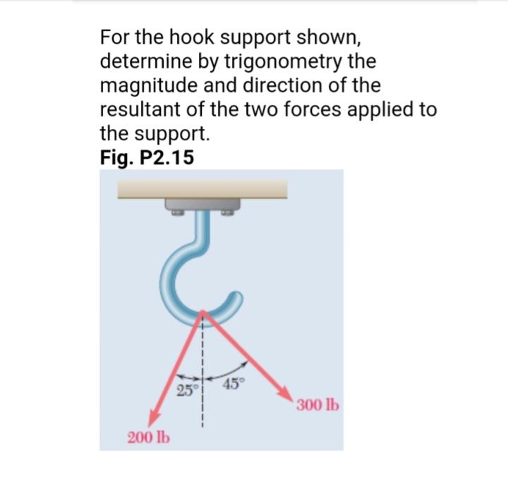 [Solved] For the hook support shown, determine by | SolutionInn