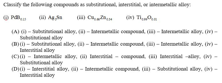 [Solved] Classify the following compounds as subst | SolutionInn