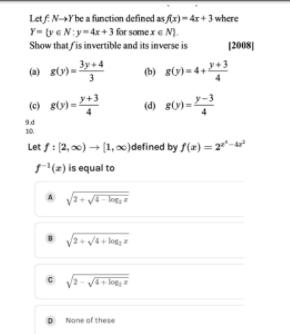 [Solved] Letf. N-Ybe a function defined as for)- 4 | SolutionInn