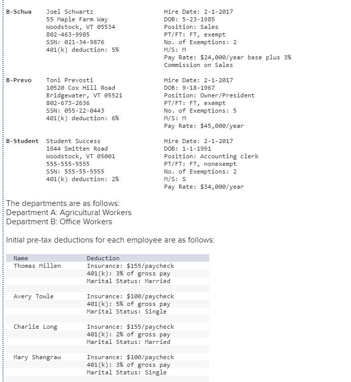 [Solved] Prevosti Farms and Sugarhouse pays its employees according to their jo | SolutionInn