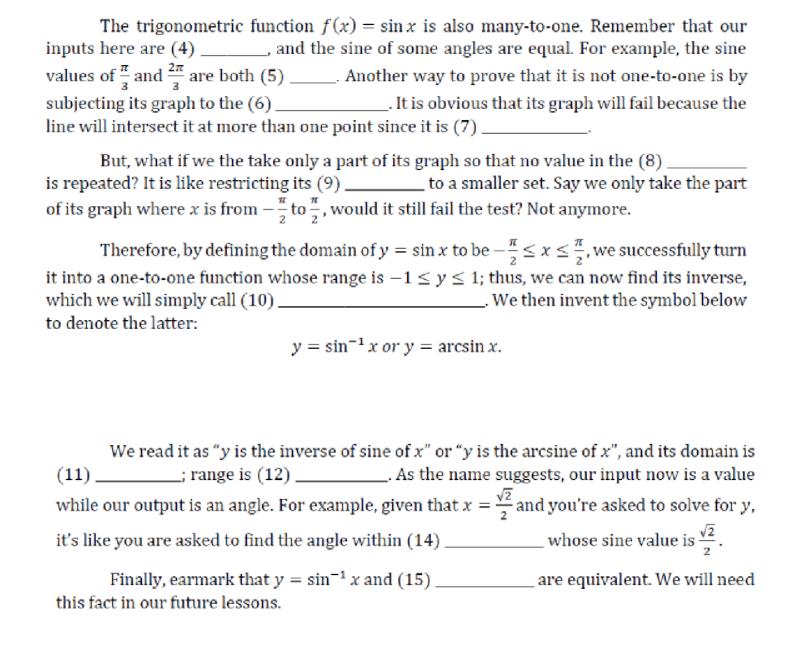 [Solved] I. Fill in each blank with the correct en | SolutionInn