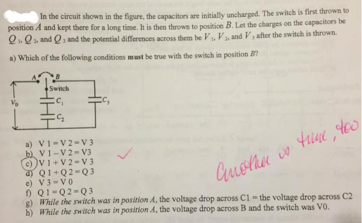 [Solved] In the circuit shown in the figure, the c | SolutionInn