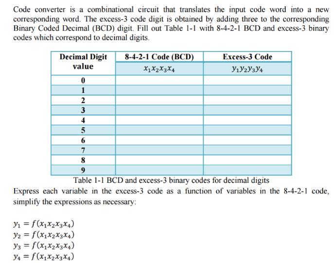 Solved Code Converter Is A Combinational Circuit Solutioninn 9698