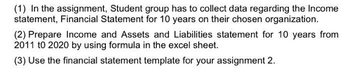 [Solved] Income statement for last 10 years of Bel | SolutionInn