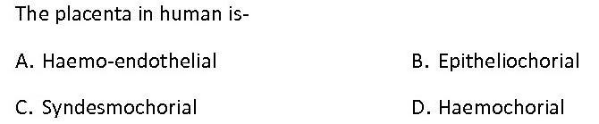 [Solved] The placenta in human is- A. Haemo-endoth | SolutionInn