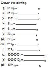 [Solved] Convert the following. 0 0110, =- (i) 011 | SolutionInn
