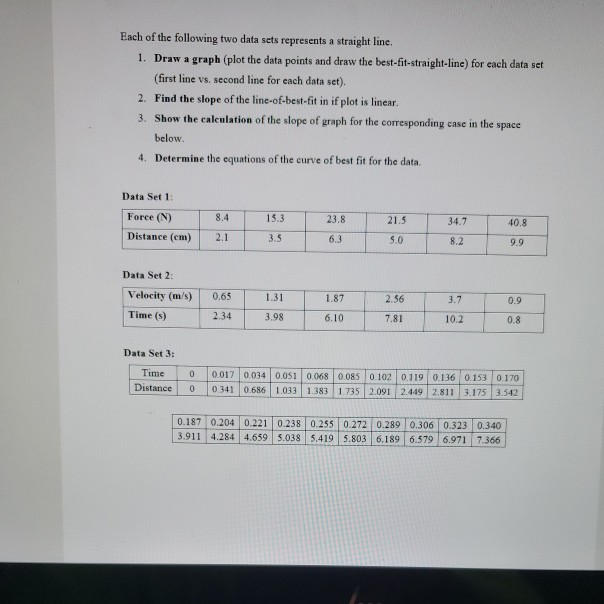 [Solved] Each of the following two data sets repre | SolutionInn