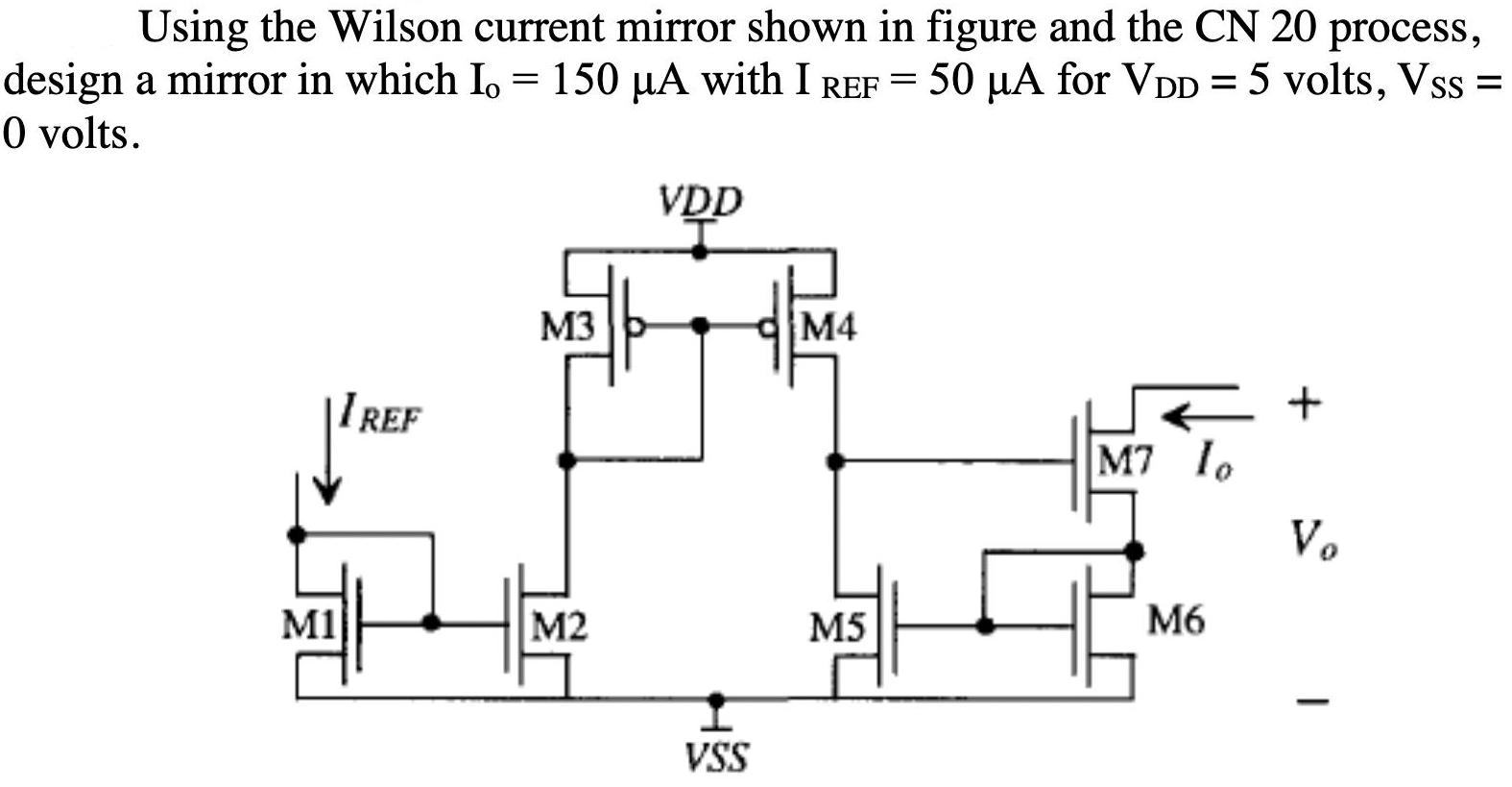 [Solved] Using the Wilson current mirror shown in | SolutionInn