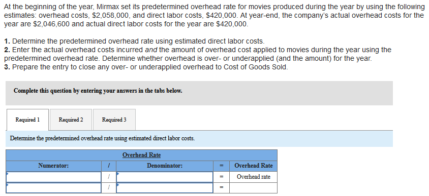 [Solved] At the beginning of the year, Mirmax set | SolutionInn
