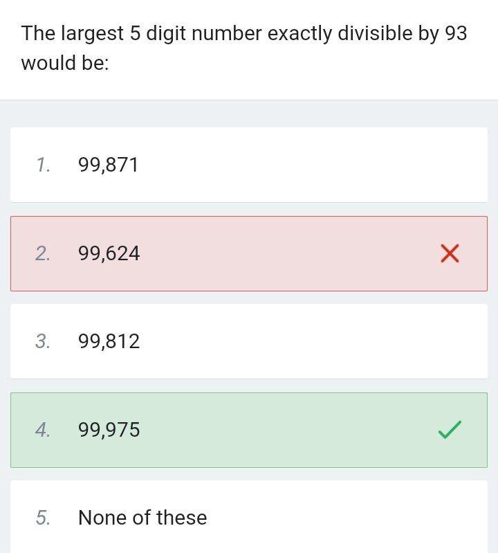 [Solved] The largest 5 digit number exactly divisi | SolutionInn