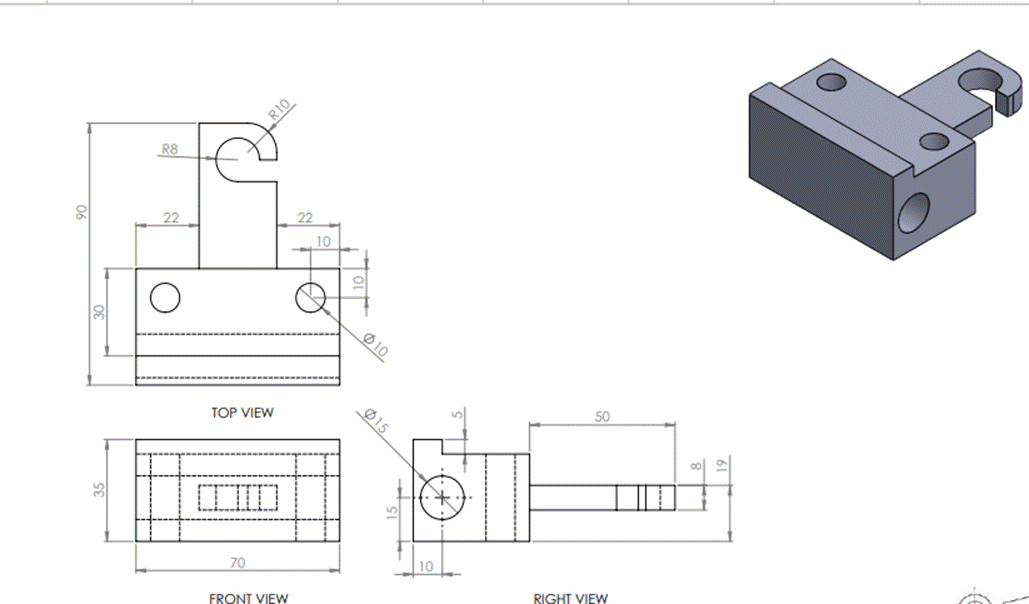 [Solved] S Figure 2 Isometric view of phone holder | SolutionInn