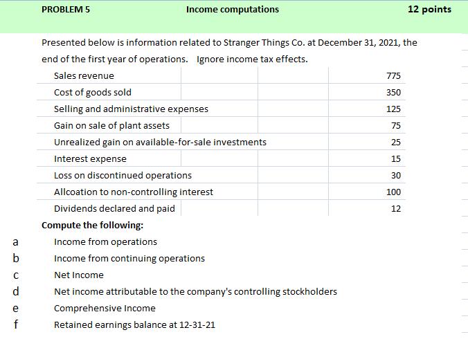 [Solved] Problem 1 Multi-step condensed income sta | SolutionInn