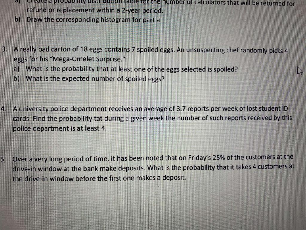 [Solved] reate a prob tion table for the number of | SolutionInn