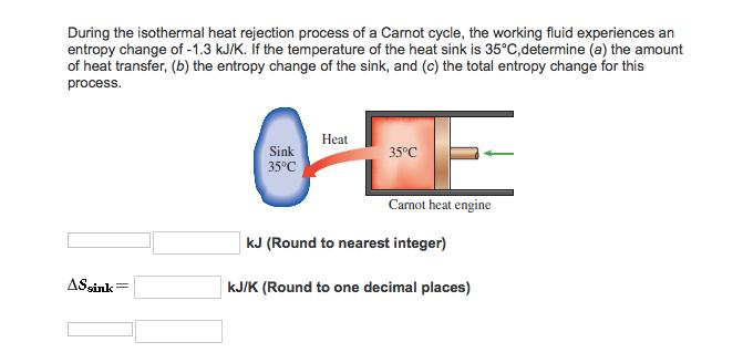 [Solved] During the isothermal heat rejection proc | SolutionInn