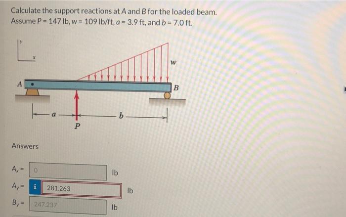 [Solved] Calculate the support reactions at A and | SolutionInn