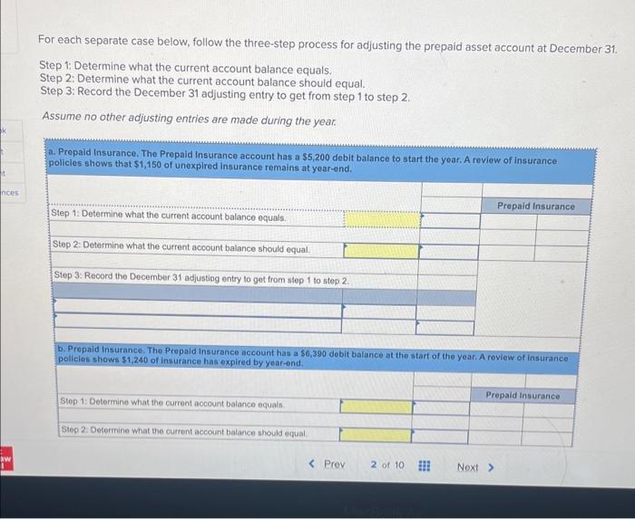 [Solved] M inces aw For each separate case below, | SolutionInn
