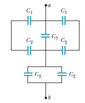 [Solved] Find the equivalent capacitance between p | SolutionInn