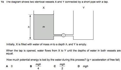 [Solved] 15 The diagram shows two identical vessel | SolutionInn