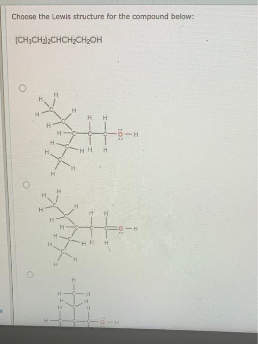 [Solved] Choose the Lewis structure for the compou | SolutionInn